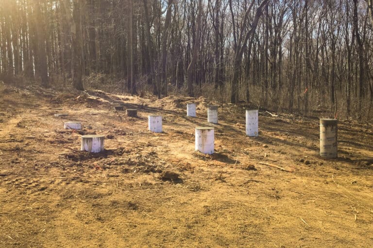 Concrete Pier Installation