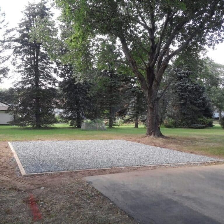 Pea Gravel Driveway Installation - Site Prep