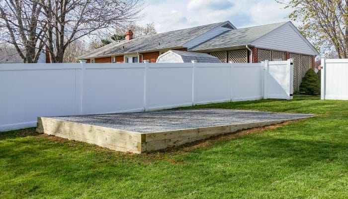 Shed Foundations Built in Michigan | Gravel and Concrete